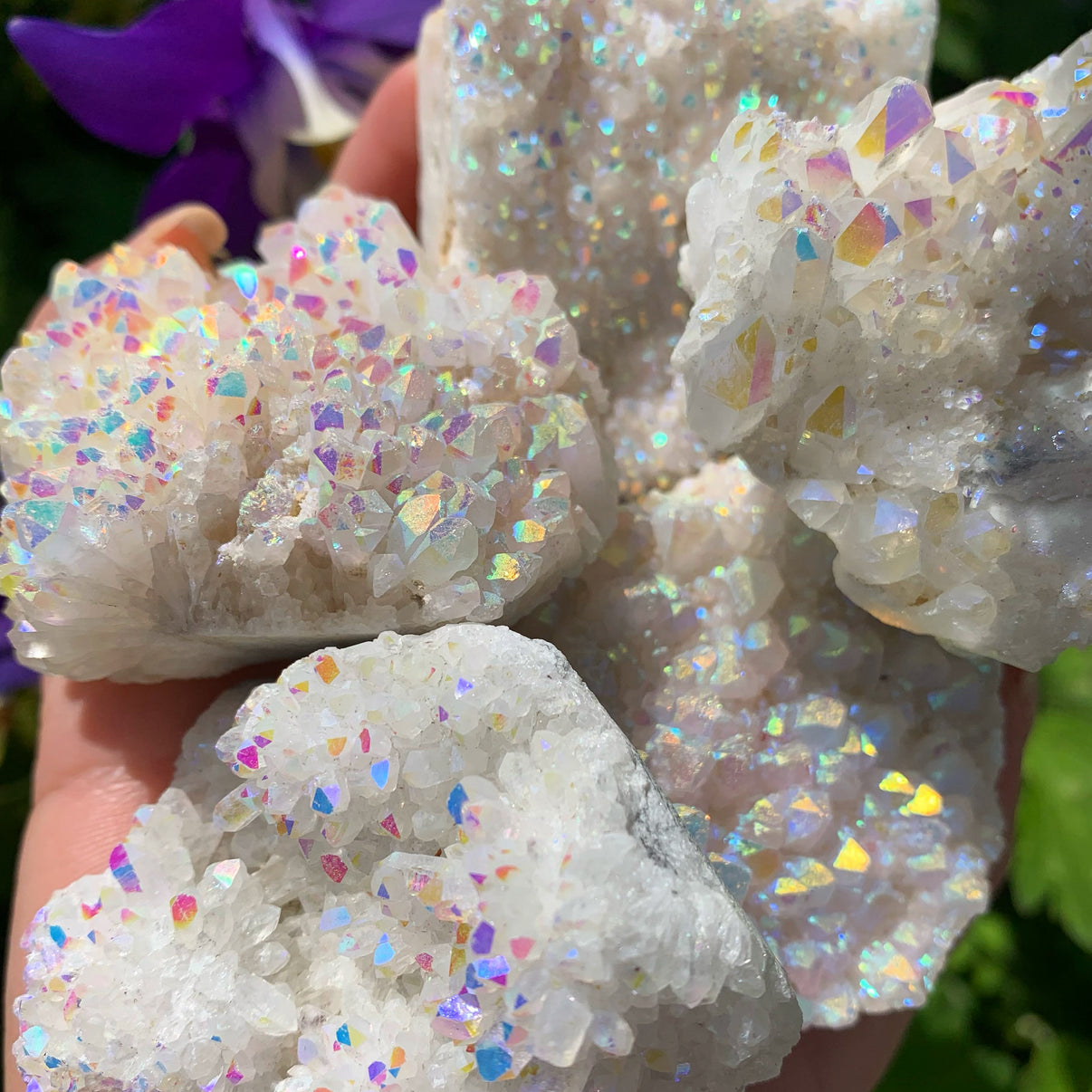 Angel Aura Quartz Cluster – Endless Guidance