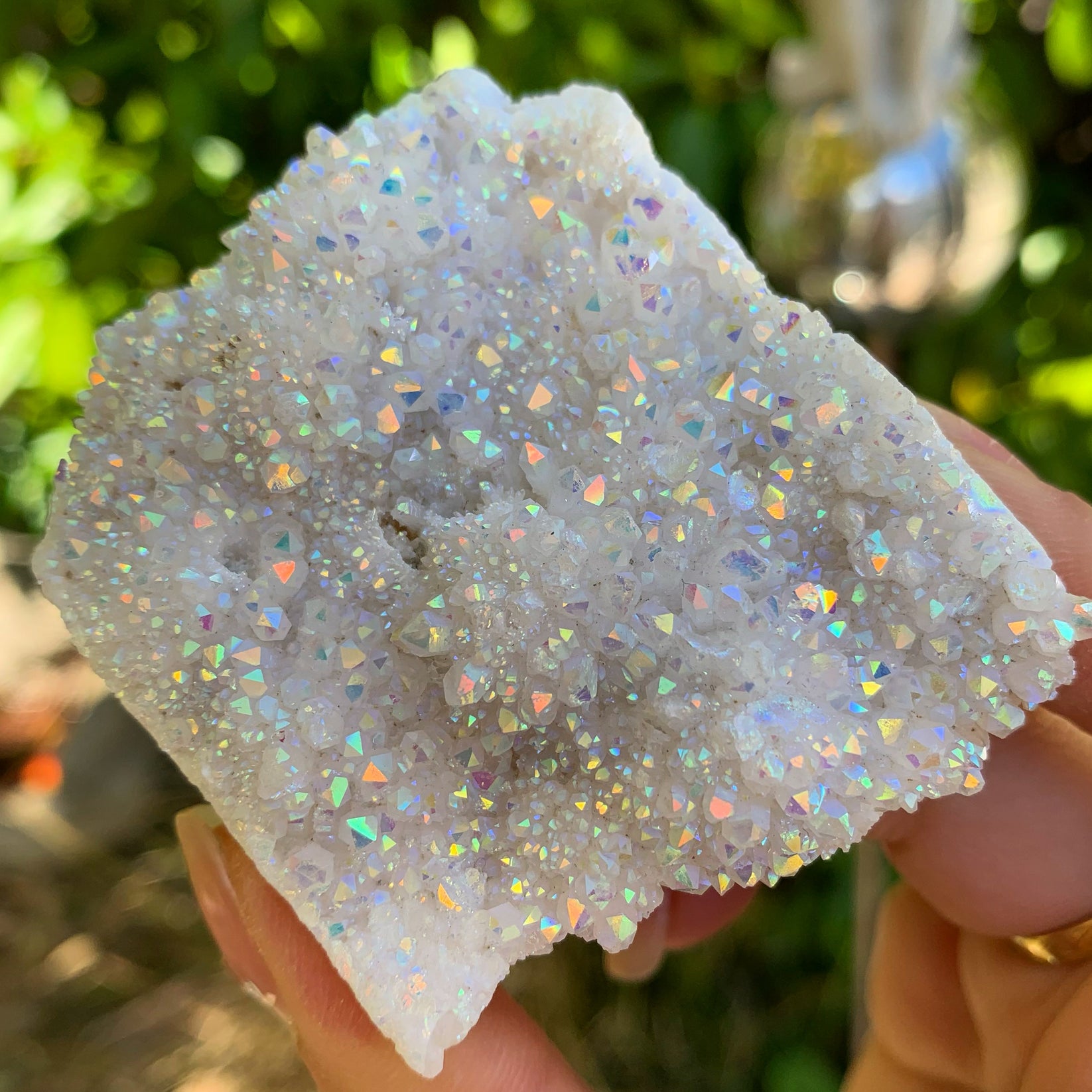 Angel Aura Quartz Cluster – Endless Guidance